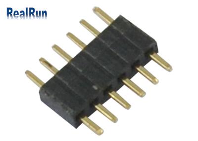 China 6 Position 1.0mm Pitch 1*6 Pin 0.75A Pin Header Connector for sale