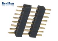 China Stackable 1*8 Pin PA6T  1.0mm Through Hole Header Connector for sale