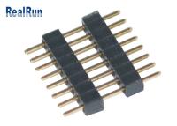China Stackable 1*8 Pin PA6T  1.0mm Through Hole Header Connector for sale