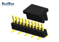 China 1.0mm 1x10 Single Row10P Male Header Connector With CAP for sale