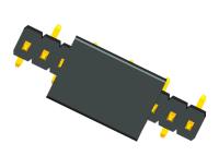 China SMT Assembly 1.0mm 1x10P Single Row Header Connector for sale