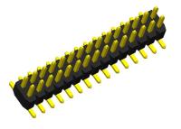 China PA6T 1.0mm Dual Row 2x10P SMD Pin Header Connector for sale