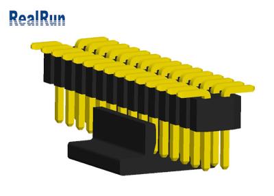 China SMT 0.75A 1.0mm Pitch PA6T UL94V-0 Dual Row Pin Header for sale