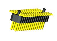 China 1.0mm Pitch Dual Row SMT Pin Header 0.75A With Location Post for sale