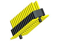 China 1.0mm Pitch Dual Row SMT Pin Header 0.75A With Location Post for sale