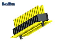 China 1.0mm Pitch Dual Row SMT Pin Header 0.75A With Location Post for sale