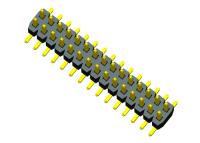 China 1.0mm Pitch Dual Row SMT Pin Header 0.75A With Location Post for sale