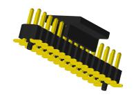 China 40 Pin 1.0mm Pitch PA6T 0.75A Dual Row Male Header for sale