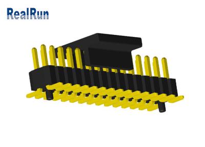 China 40 Pin 1.0mm Pitch PA6T 0.75A Dual Row Male Header for sale
