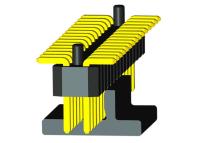 China 40 Pin 1.0mm Pitch PA6T 0.75A Dual Row Male Header for sale