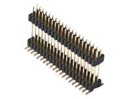 China Double Layer 40P PA6T Insulator Pin Header Connector 1.0*1.5mm for sale