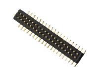 China Double Layer 40P PA6T Insulator Pin Header Connector 1.0*1.5mm for sale
