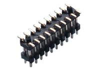 China Double Layer 40P PA6T Insulator Pin Header Connector 1.0*1.5mm for sale