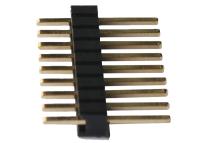 China DIP Straight 20m ohm 1.27mm Pitch Male Header Connector 10 Pin for sale