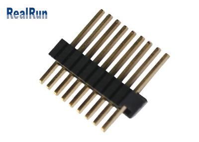China DIP Straight 20m ohm 1.27mm Pitch Male Header Connector 10 Pin for sale