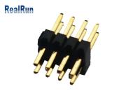 China Dual Row UL 94V-0 Plastic PA9T PCB Pin Connector 1.27mm for sale