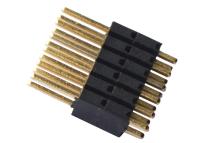 China PA9T Insulator Dual Row 1.27mm Hight Pin Header Connector for sale