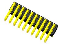 China Right Angle 1.27mm UL94V-0 Through Hole PCB Connector PA6T for sale