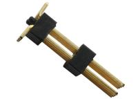 China UL 94V-0 Pin Header Connector 1.27mm Pitch With Location Peg for sale