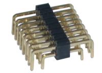 China U Type PA6T 80P Double Row Pin Header 1.27mm Pitch for sale