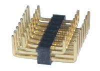 China U Type PA6T 80P Double Row Pin Header 1.27mm Pitch for sale