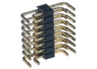 China U Type PA6T 80P Double Row Pin Header 1.27mm Pitch for sale