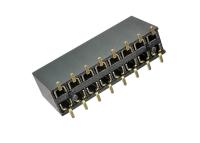 China PA9T Dual Row 2.54mm Pitch 8.5mm Height SMT Female Header for sale