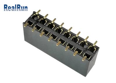 China PA9T Dual Row 2.54mm Pitch 8.5mm Height SMT Female Header for sale