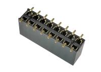 China PA9T Dual Row 2.54mm Pitch 8.5mm Height SMT Female Header for sale