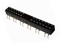 China 2.54mm Female 2×12P Dual Row Female Header 3A for sale