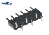 China SMT 2.0mm Pitch PA6T Single Row Pin Header 6pin Tin Plating for sale