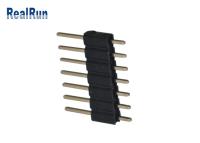 China Gold Plated 7pin Dip Single Row Pin Header 2.0mm Pitch for sale