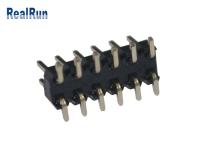 China Black 2.0mm Pitch PA6T 12 Pin Pcb Connector Dual Row for sale