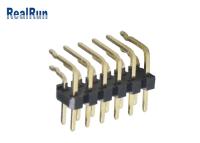 China 2*6 Pin Dual Row PBT Single Plastic Pin Header SGS for sale