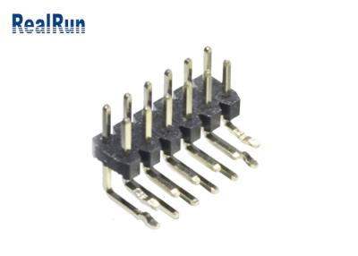 China 2*6 Pin Dual Row PBT Single Plastic Pin Header SGS for sale