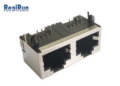 China RJ45 Right 8P8C PCB Mount Modular Jack Metal Shielded Modular Jack for sale