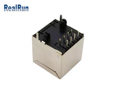 China Phosphor Bronze PA46 Modular RJ45 Connector Single Port 125VAC for sale
