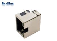 China PCB 8pin RJ45 Modular Jack Connector Right Angle With LED Light 1.5A for sale