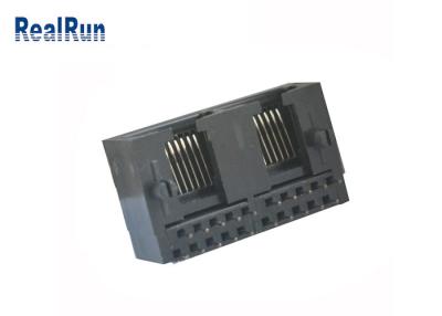 China 10P10C RJ45 Right PCB Modular Jack PBT Rj45 Female Connector for sale
