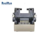 China Metal Shell 1000VAC SMT 8pin Rj45 Connector Socket LCP UL94V-0 for sale