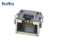 China Metal Shell 1000VAC SMT 8pin Rj45 Connector Socket LCP UL94V-0 for sale