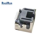 China Metal Shell 1000VAC SMT 8pin Rj45 Connector Socket LCP UL94V-0 for sale