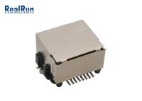 China Metal Shell 1000VAC SMT 8pin Rj45 Connector Socket LCP UL94V-0 for sale