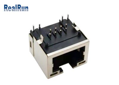 China PA46 1 Port Rj45 Modular Jack RJ45 PCB Connector Copper Alloy for sale