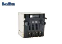China Phosphor Bronze Vertical RJ45 Modular Jack Connector PCB UL94V-0 for sale