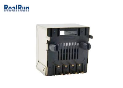 China Phosphor Bronze Vertical RJ45 Modular Jack Connector PCB UL94V-0 for sale