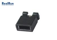 China PBT 2.54mm Pitch Mini Jumper Connector 1-10 Poles Bottom Open 3.0AMP for sale