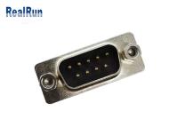 China 5 Amp DB 9P VGA Straight Male Connector With Two Lock Screw for sale