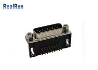 China Tin Plating HDR 26 Pin D Type Connector R/A 3 Row VGA PCB Connector for sale