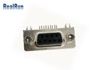 China Right Angle 1000VAC PBT Insulator D Sub Connector VGA DR 9 Pin for sale